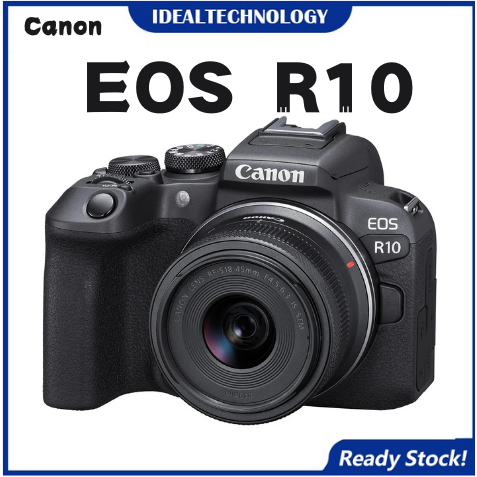 Canon EOS R10 Kit Camera with RF-S 18-45mm Zoom Lens,4K Ultra HD,Wi-Fi ...