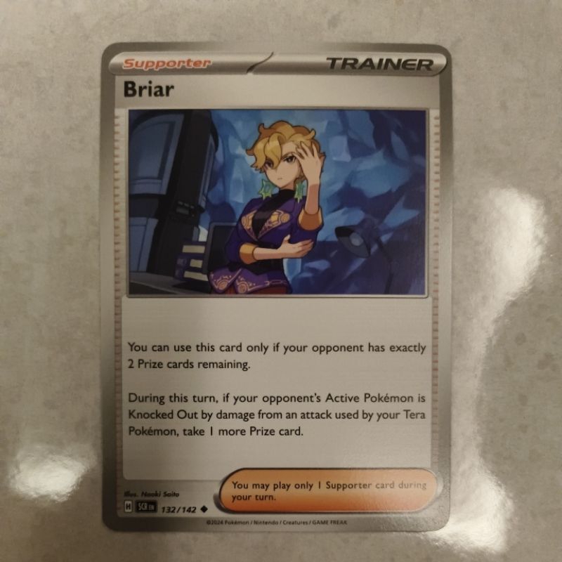 Pokemon Card TCG : SV7 Stellar Crown Trainer : Briar 132/142 100% ...