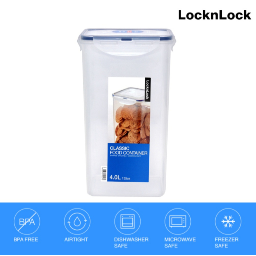 LocknLock Official Classic Airtight Food Container 4.0L (HPL-822R ...