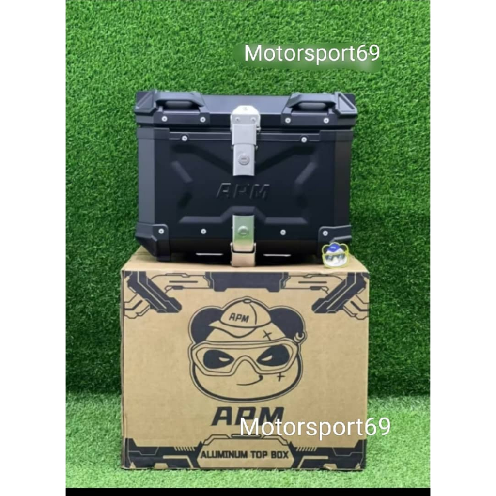 Motorcycle 45L Top Box Aluminum Motorcycle Trunk Box Motorcycle Rear ...