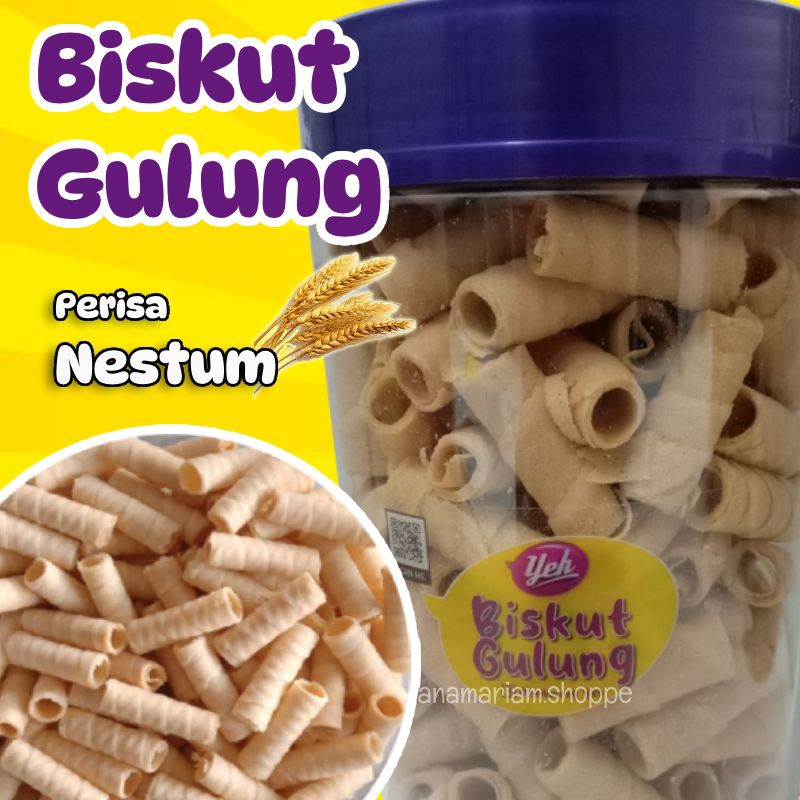 Biskut Gulung Berperisa Nestum / Crunchy Mini Wafer Roll Nestum Flavour ...