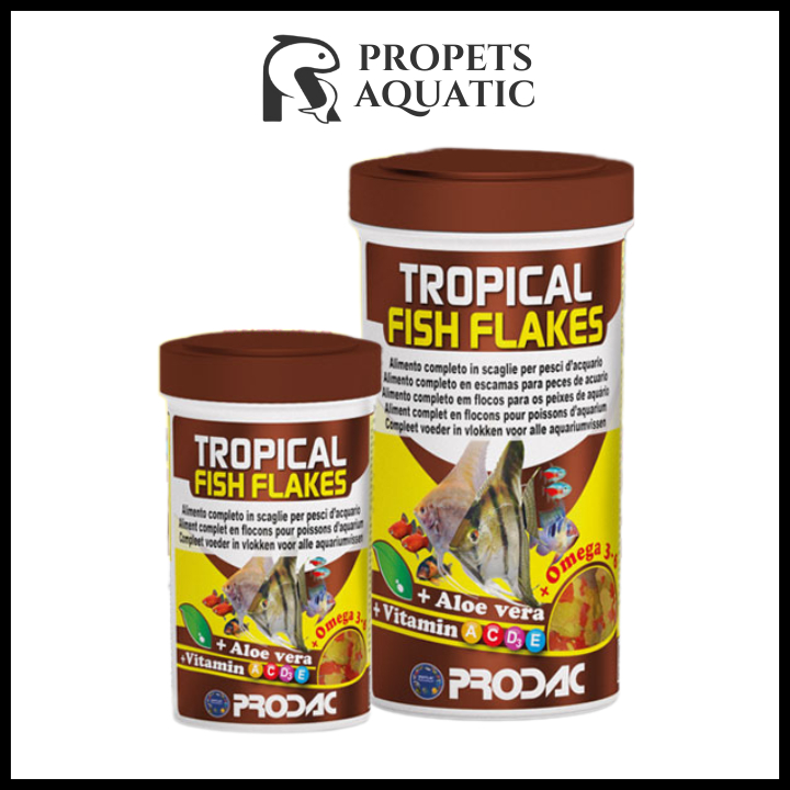 PRODAC Tropical Fish Flakes 20G/50G | Nutrient-Rich Flake Food for ...