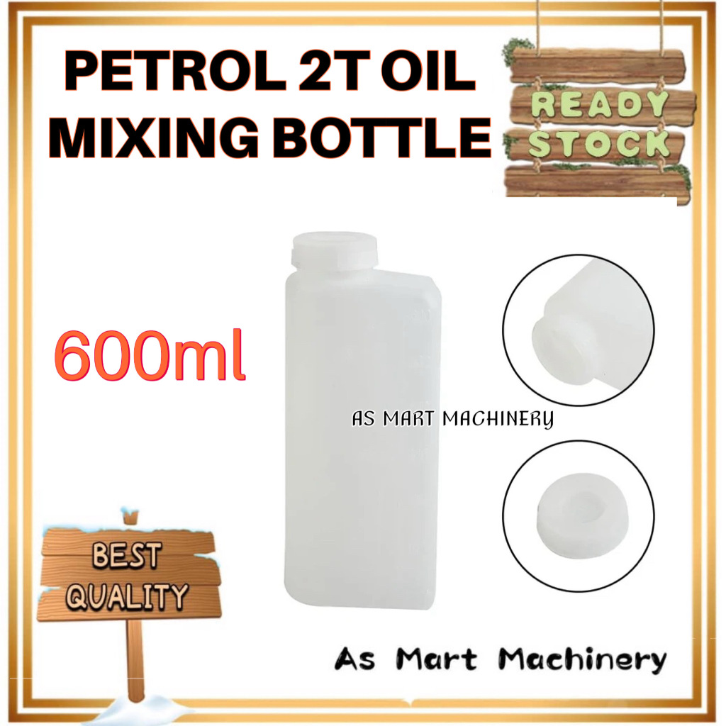 Petrol 2T Oil Mixing Bottle 600ml Hand blower Brush Cutter Chainsaw ...