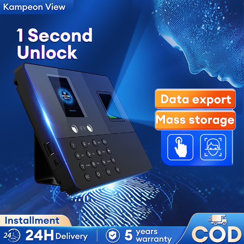 Face Attendance Machine Employee Sign-in Intelligent Facial Fingerprint ...