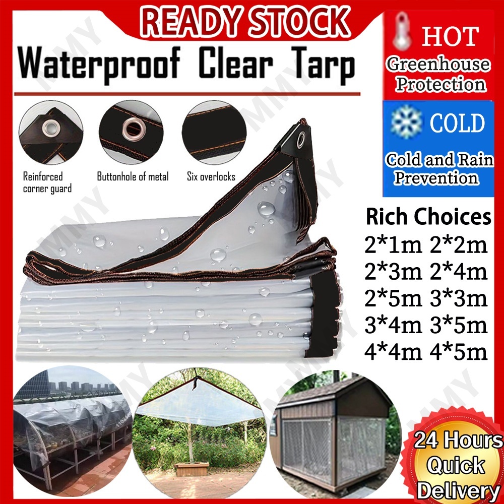 Plastic PE Film Transparent Rainproof Shade Cloth Tarpaulin Garden ...