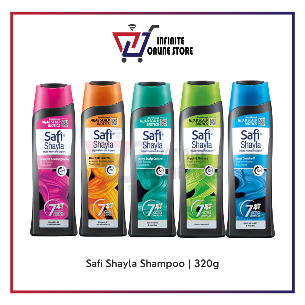Safi Shayla Shampoo (320g) (Hair Fall Control / Smooth / Anti-Dandruff ...