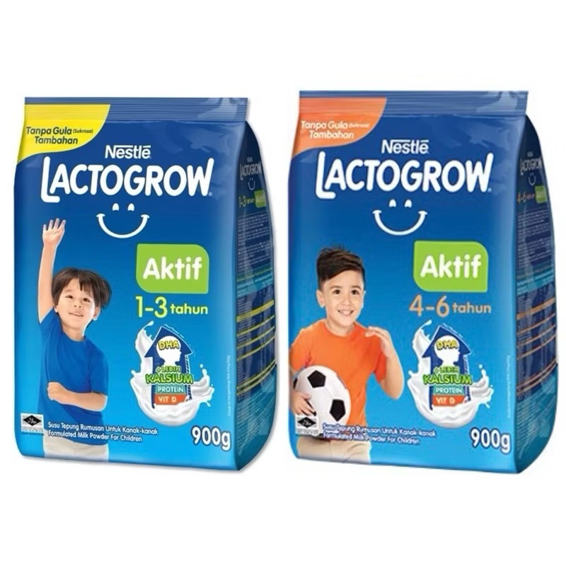NESTLE LACTOGROW Aktif 1-3 / 4-6 years/ 1-3 Trial Pack 150g Formulated ...
