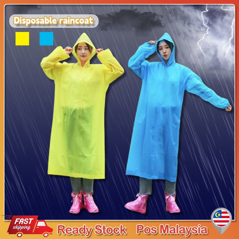 Disposable Raincoat Adult Rain Waterproof Emergency Rain Coat Portable ...