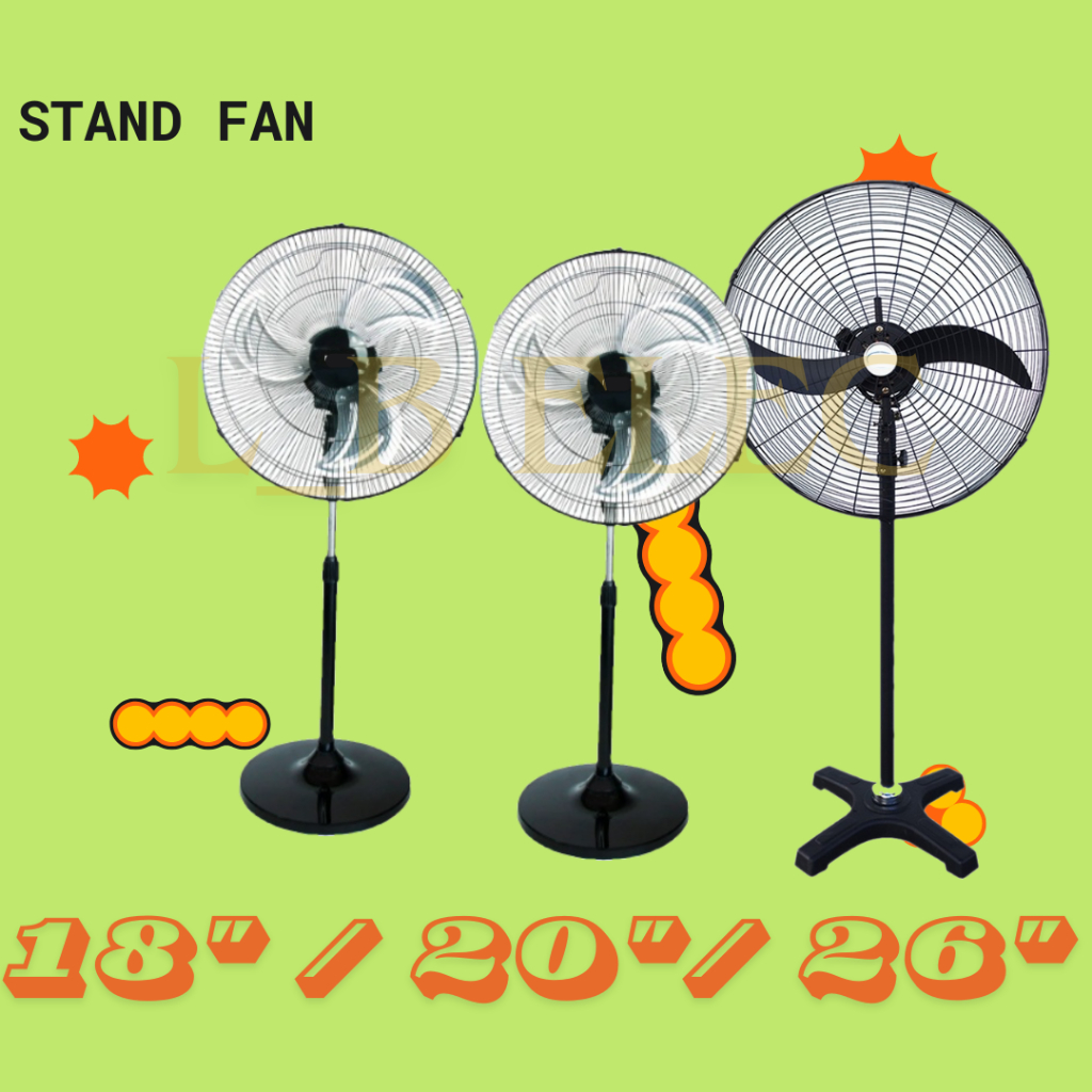 SINO / SBE 18" 20" 26" Industrial Stand Fan | Shopee Malaysia