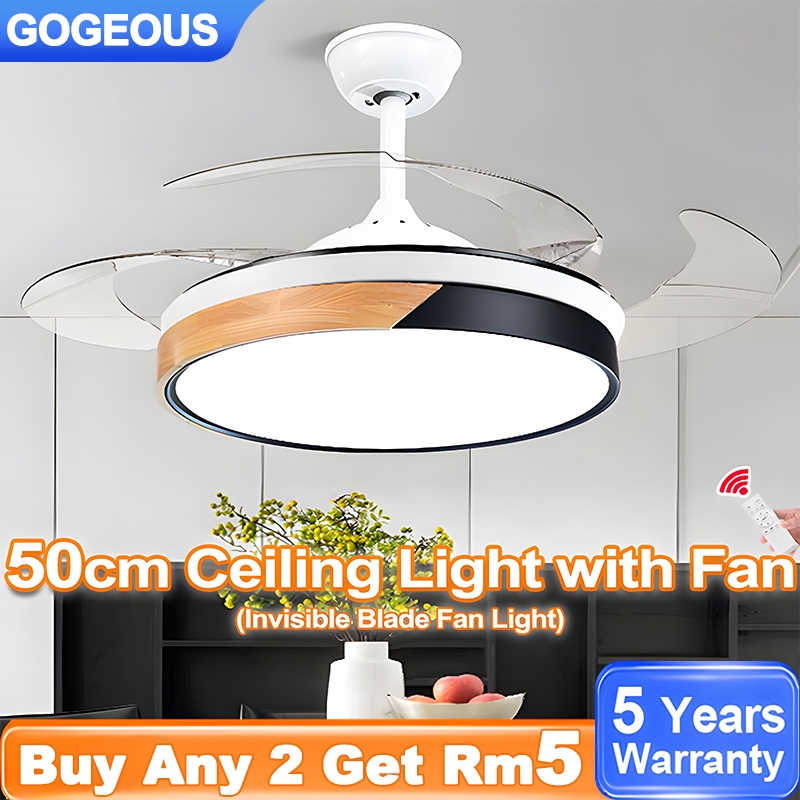 42Inch Ceiling Fan With Light Nordic Design Strong Winds Ceiling Fan ...