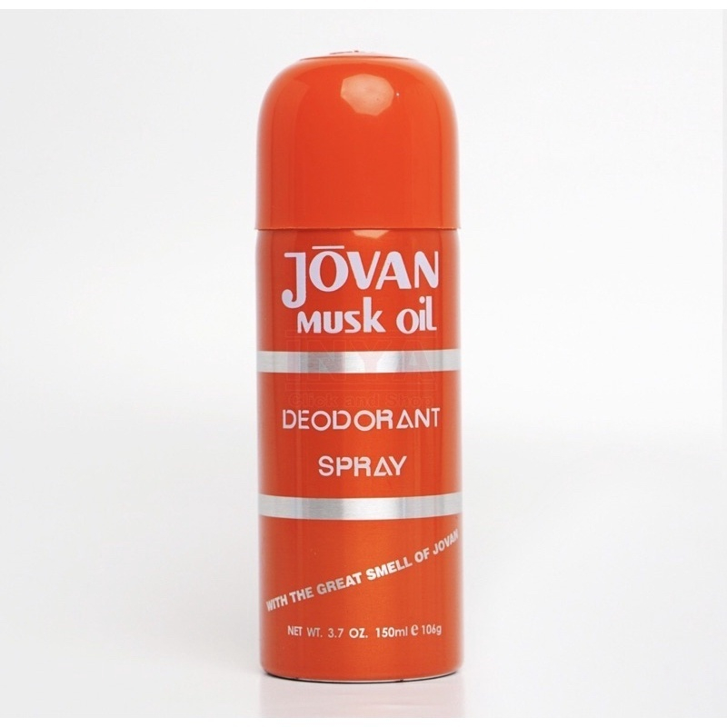 Jovan Musk Oil Deodorant Spray 150ml Orange | Shopee Malaysia