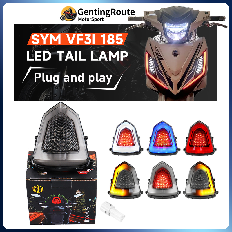 SYM VF3I LED Tail Lamp Rear Light Belakang Lampu Brake Light With ...