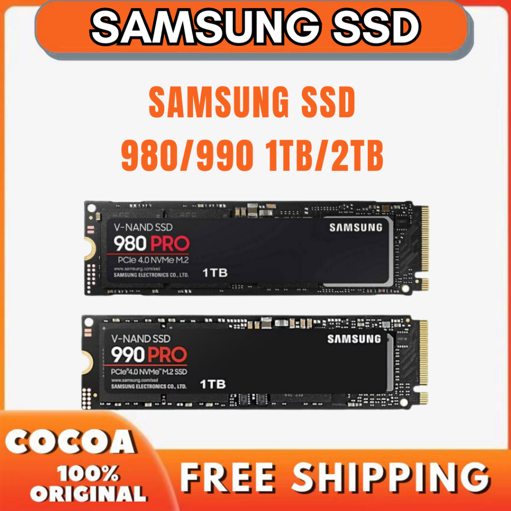 【Ready Stock】SAMSUNG SSD 990 PRO 1TB PCIe 4.0 / Samsung SSD 980 Pro M.2 ...