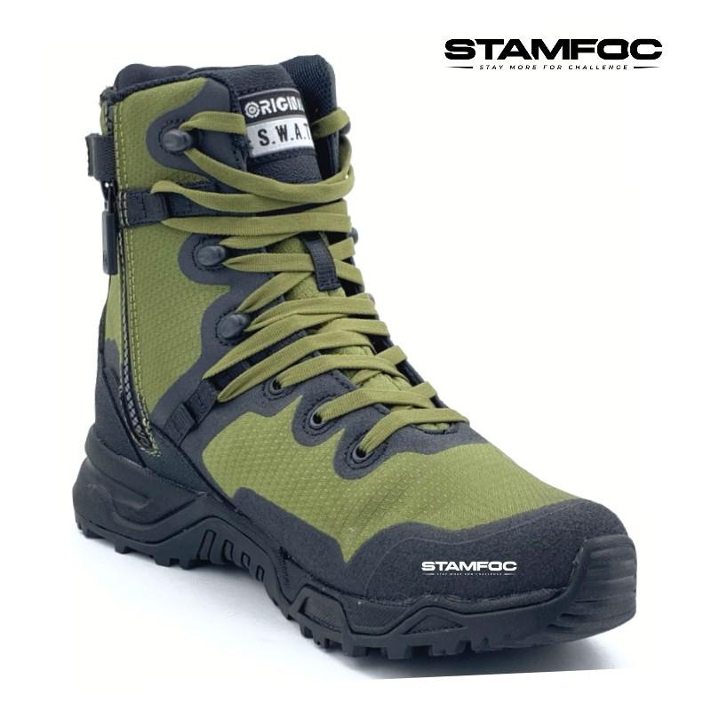 SWAT Alpha Fury 8" Olive drab green hijau Tactical Boot Kasut Operasi ...