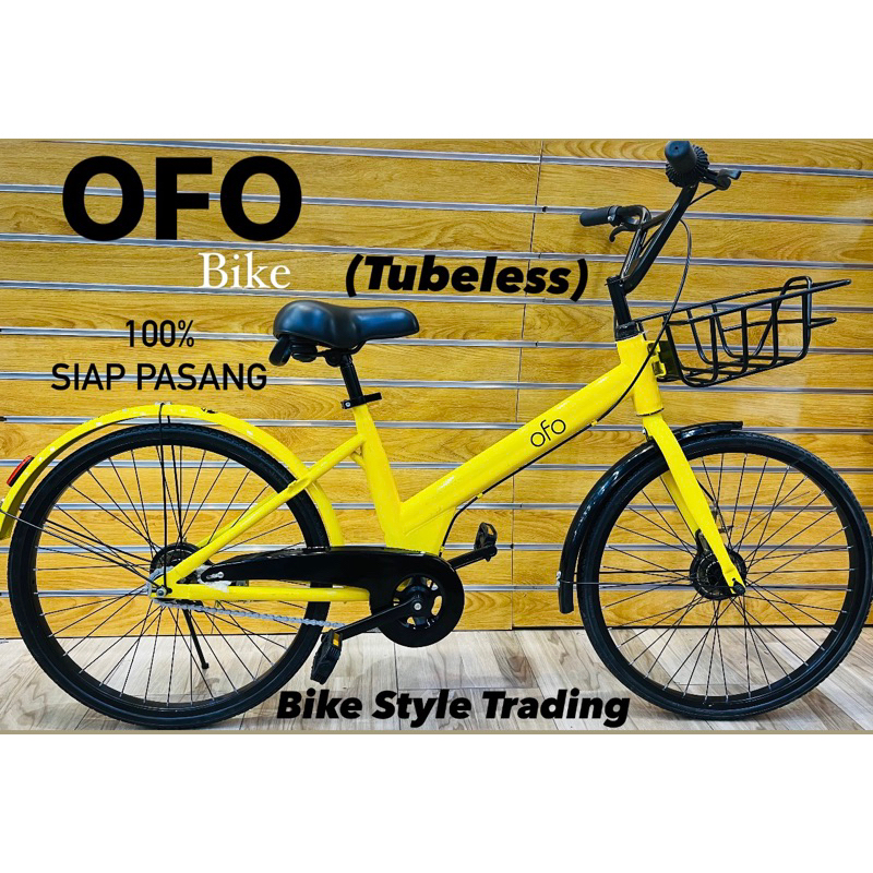 CITY BIKE TREKING BIKE SINGLE SPEED WITH BASKET AND CARRIER BASIKAL ...