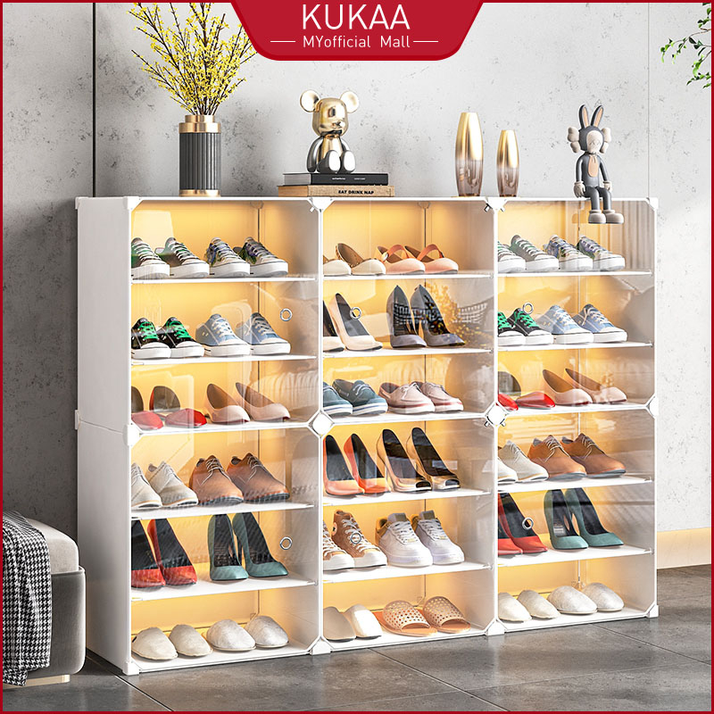 Kukaa DIY Shoes Cabinet Rak Kasut Shoe Rack With Door Rak Bertutup ...