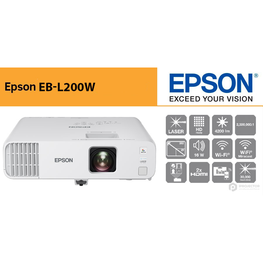 Epson EB-L260F 3LCD WXGA Standard-Throw Laser Projector with Built-in ...