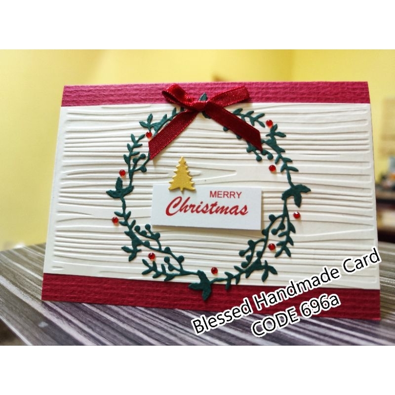 Handmade cards - Christmas Card (A6 Size- Folded card) | Shopee Malaysia