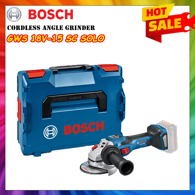 Bosch GWS 18V-15 SC 5 inch Cordless Angle Grinder Biturbo GWS18V-15SC ...