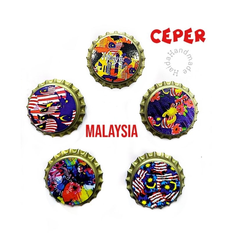 Permainan Ceper. Penutup botol. Corak Batik, Songket, Geometri | Shopee ...