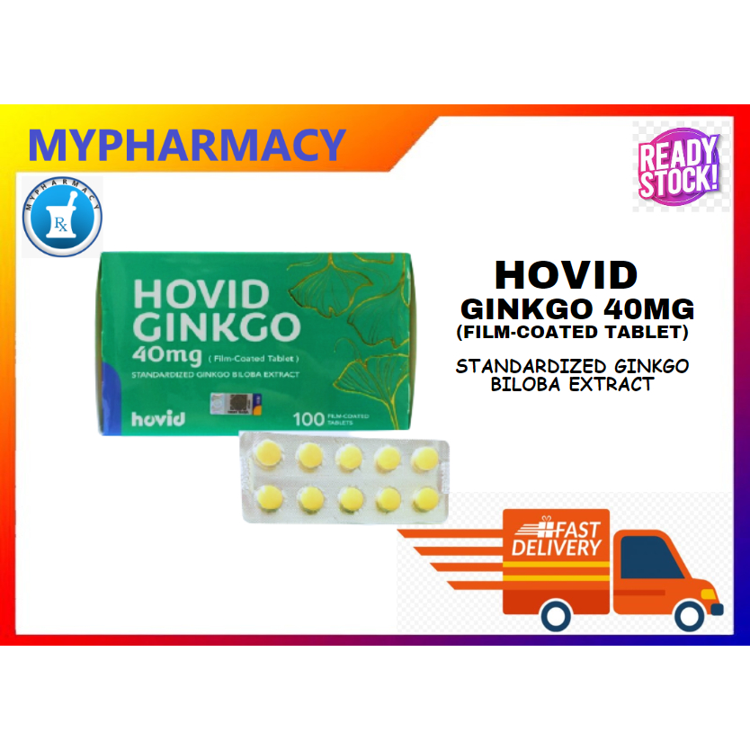 HOVID GINKGO BILOBA EXTRACT 40MG 100'S | Shopee Malaysia