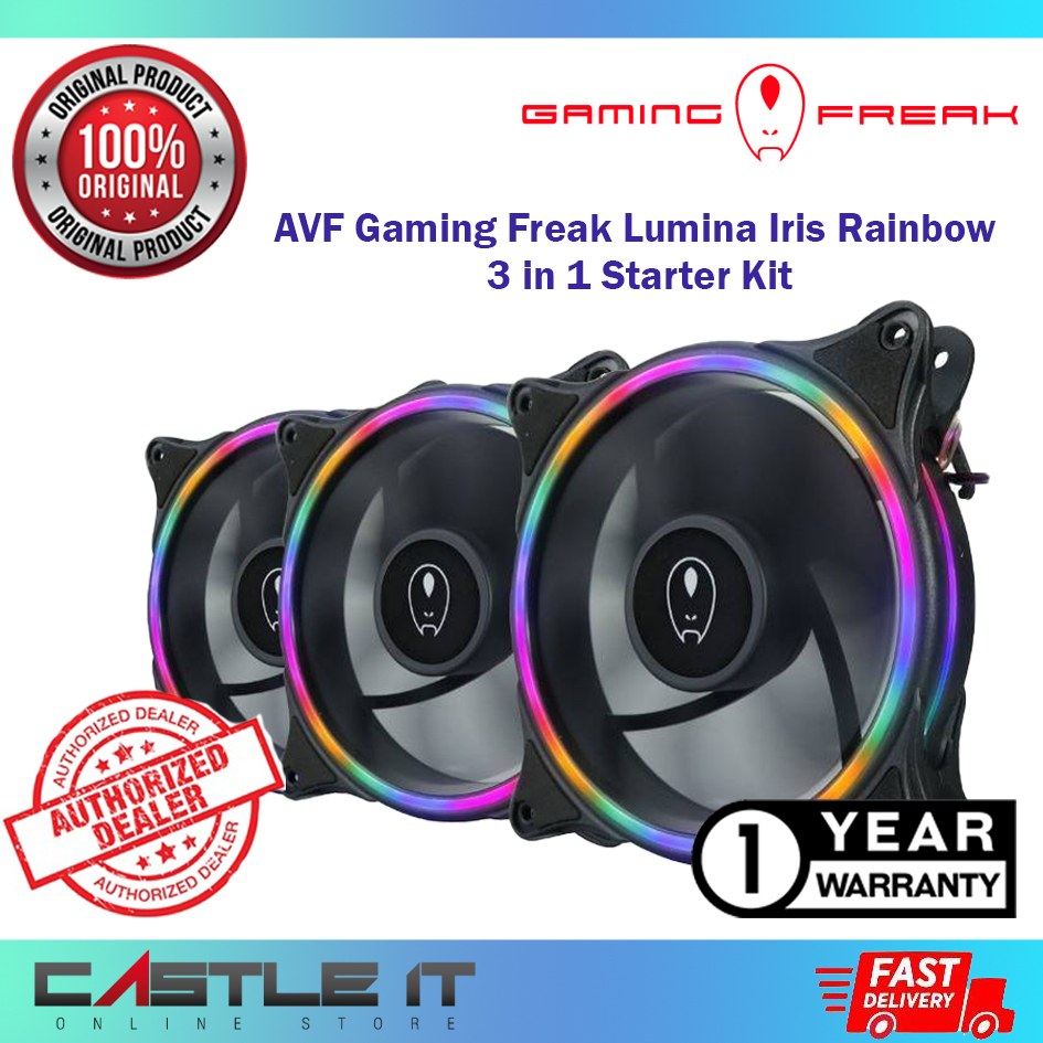 AVF Gaming Freak LUMINA IRIS RGB 12CM Fixed Lighting Ring LED Casing ...