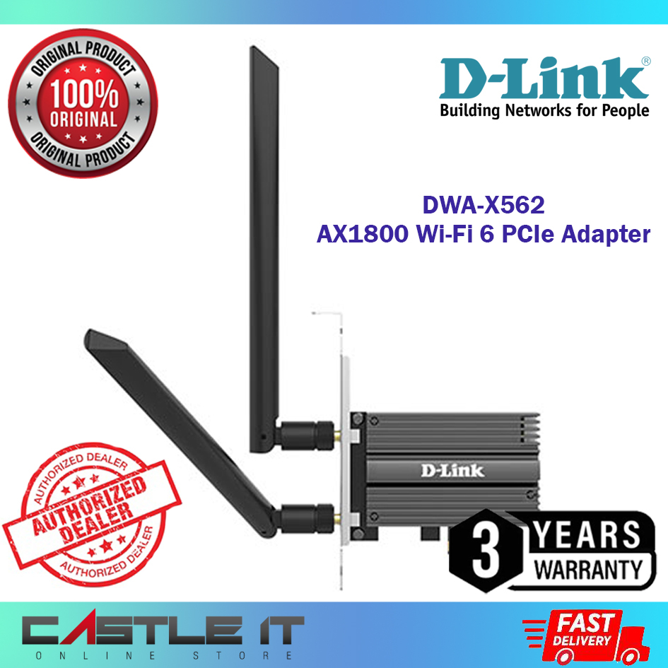 D-Link DWA-X562 WIFI 6 AX1800 PCle Wireless Adapter with Bluetooth 5.2 | Shopee Malaysia