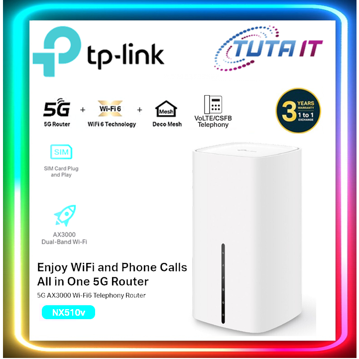 TP-Link NX510v 5G AX3000 Wi-Fi6 Telephony Router | Shopee Malaysia