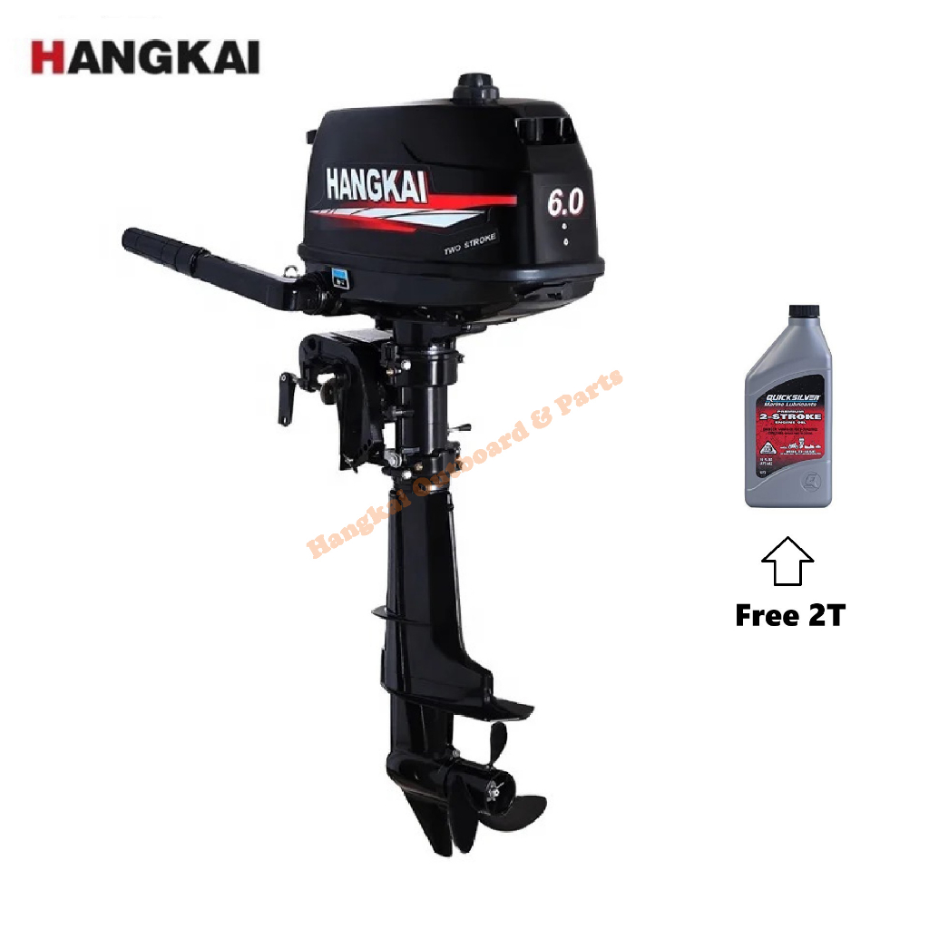 Hangkai 2 Stroke 6HP Short Shaft Boat Motor Outboard (Ready Stock) | Shopee Malaysia