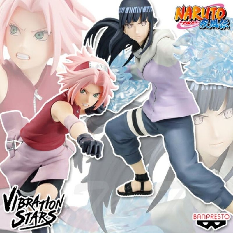 🔥‼️ORIGINAL‼️🔥 Banpresto Naruto VIBRATION STARS Haruno Sakura & Hyuga Hinata Figure Bandai 万代 ...