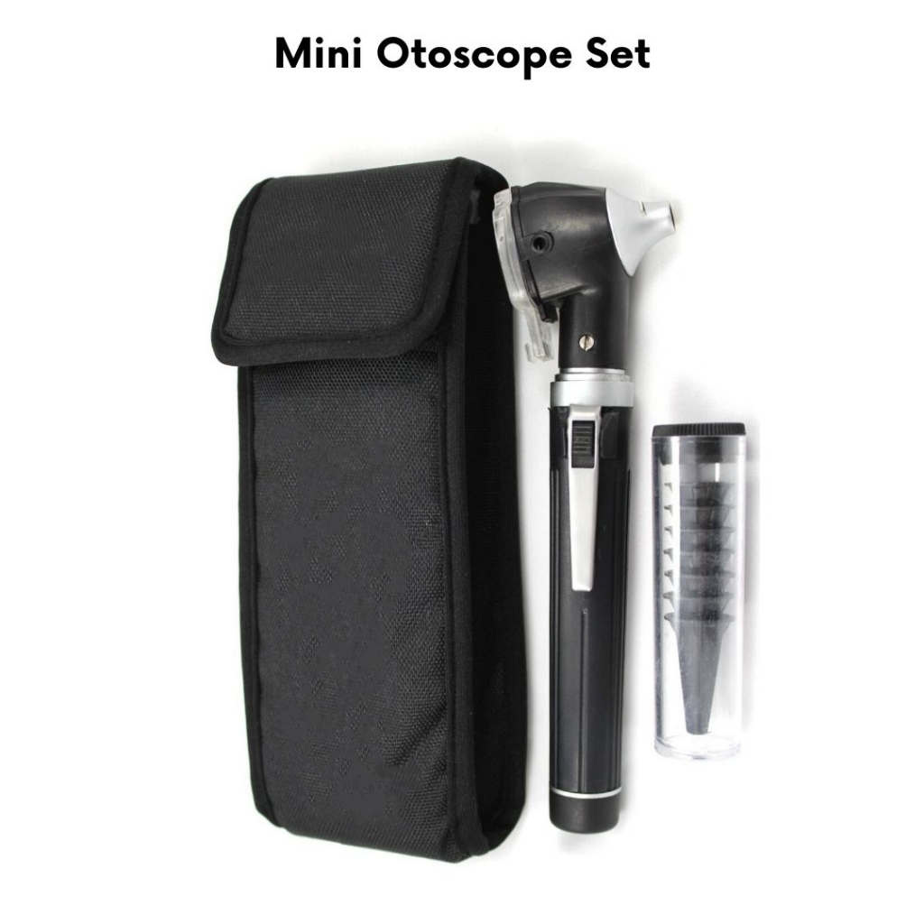 Fiber Optic Mini Otoscope Diagnostic Set Small Otoscope with Fiber ...