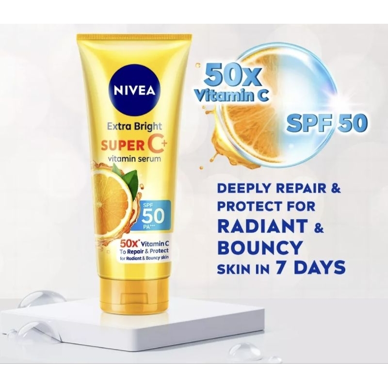 NIVEA Body Lotion - Extra White C&A Vitamin / Bright 10 Super Vitamins ...