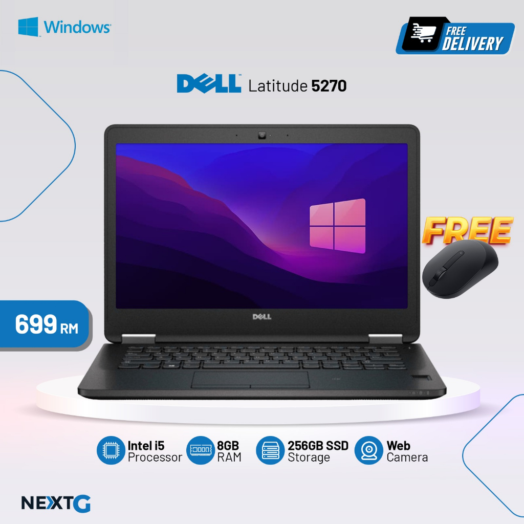Dell Latitude E5270 12.5" Display Intel Core i5 Processor-6th ...