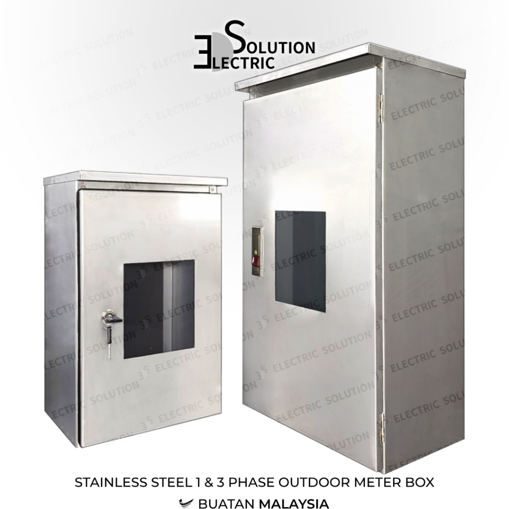 STAINLESS STEEL 1 & 3 PHASE OUTDOOR METER BOX SINGLE 1PHASE THREE ...
