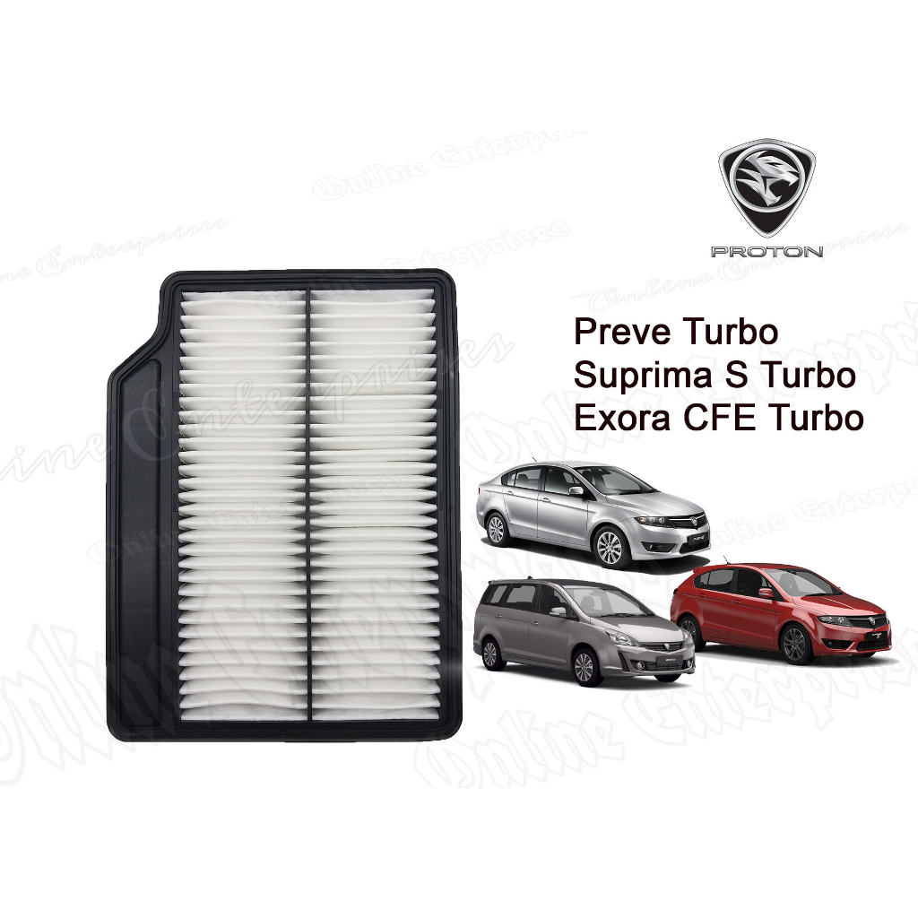 Air Filter Proton Preve CFE Suprima S Exora Bold Turbo Drop In Penapis ...