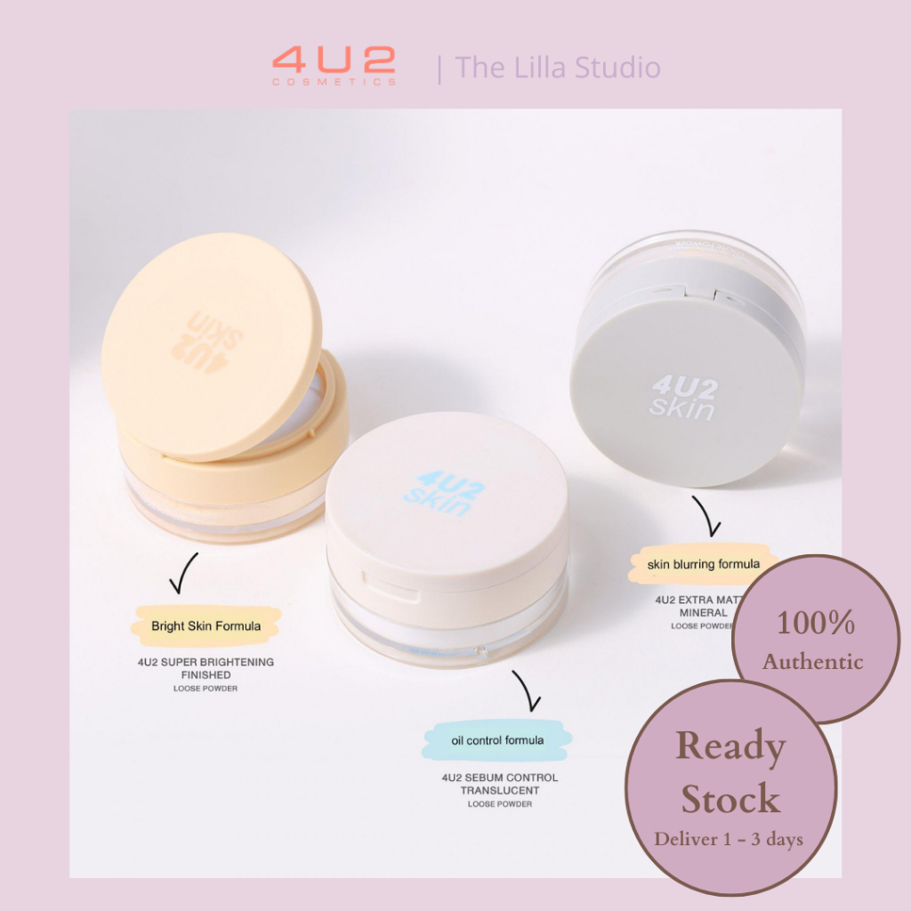 4U2 Skin Loose Powder Vegan 10g | Shopee Malaysia