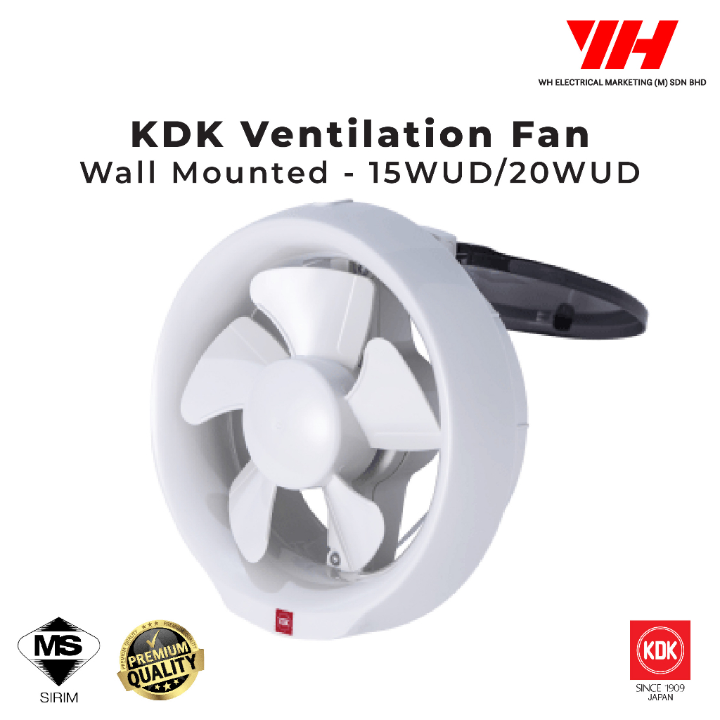 KDK 15WUD 6″ & 20WUD 8″ Ventilating Fan || Exhaust Fan | Shopee Malaysia