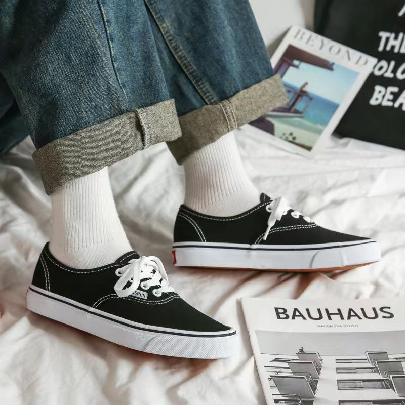 Vans Strap Canvas Shoes Fashion Men's and Women's Casual Board Shoes ...
