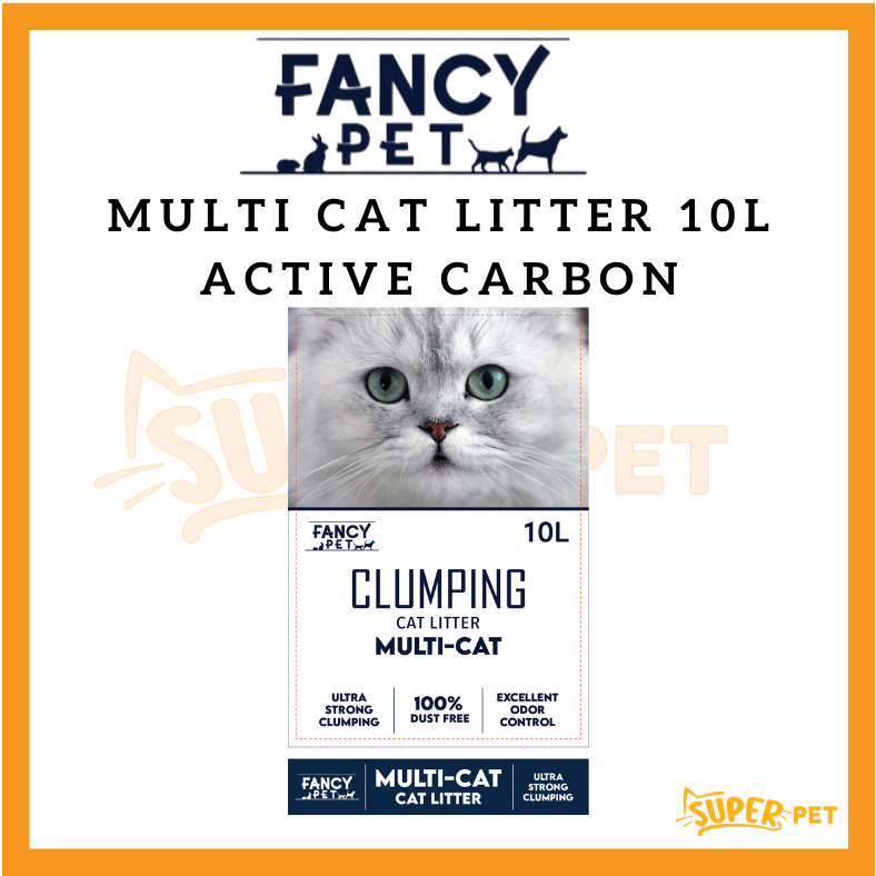 Fancy Multi Cat Litter Active Carbon 10L | Shopee Malaysia