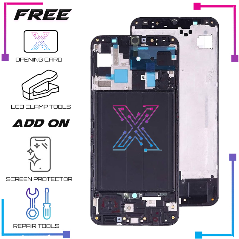 XET For Compatible Samsung A50 / A505F / A50S / A507F MIDDLE FRAME ...