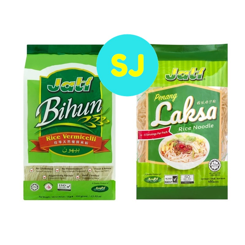 Jati Bihun Rice Vermicelli 350g / Jati Penang Laksa Rice Noodles 450g | Shopee Malaysia