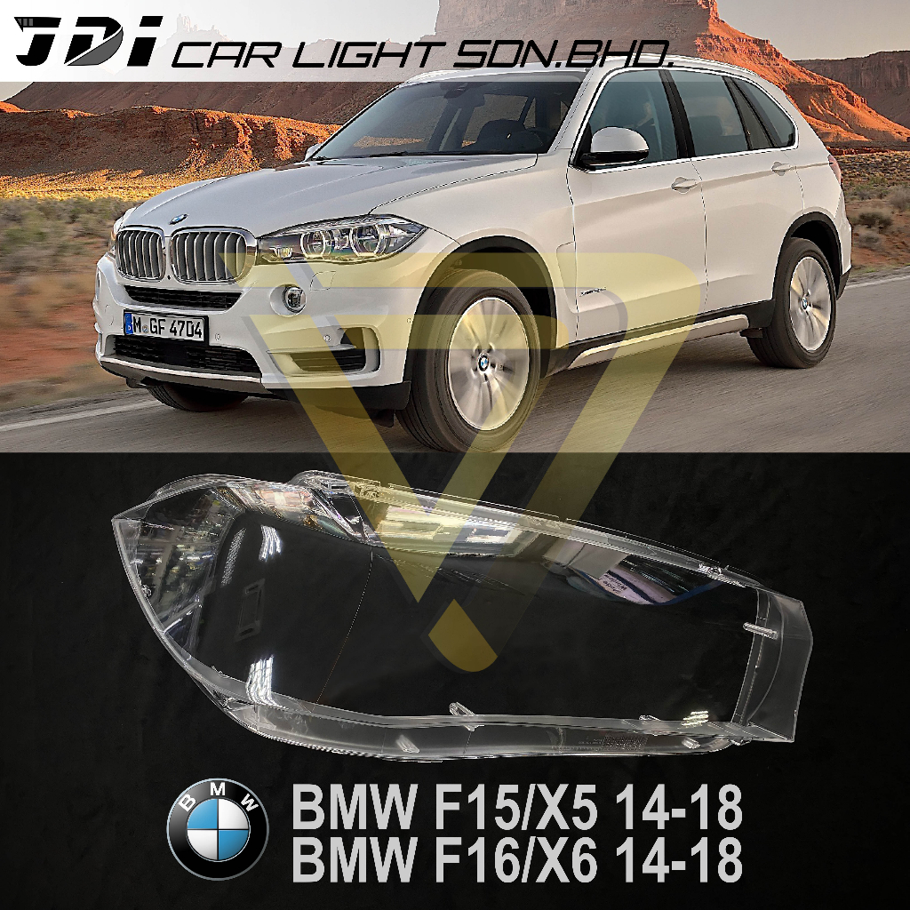 BMW F15/X5/F16/X6 YEAR 2014, 2015, 2016, 2017, 2018 ACRYLIC HEADLAMP ...