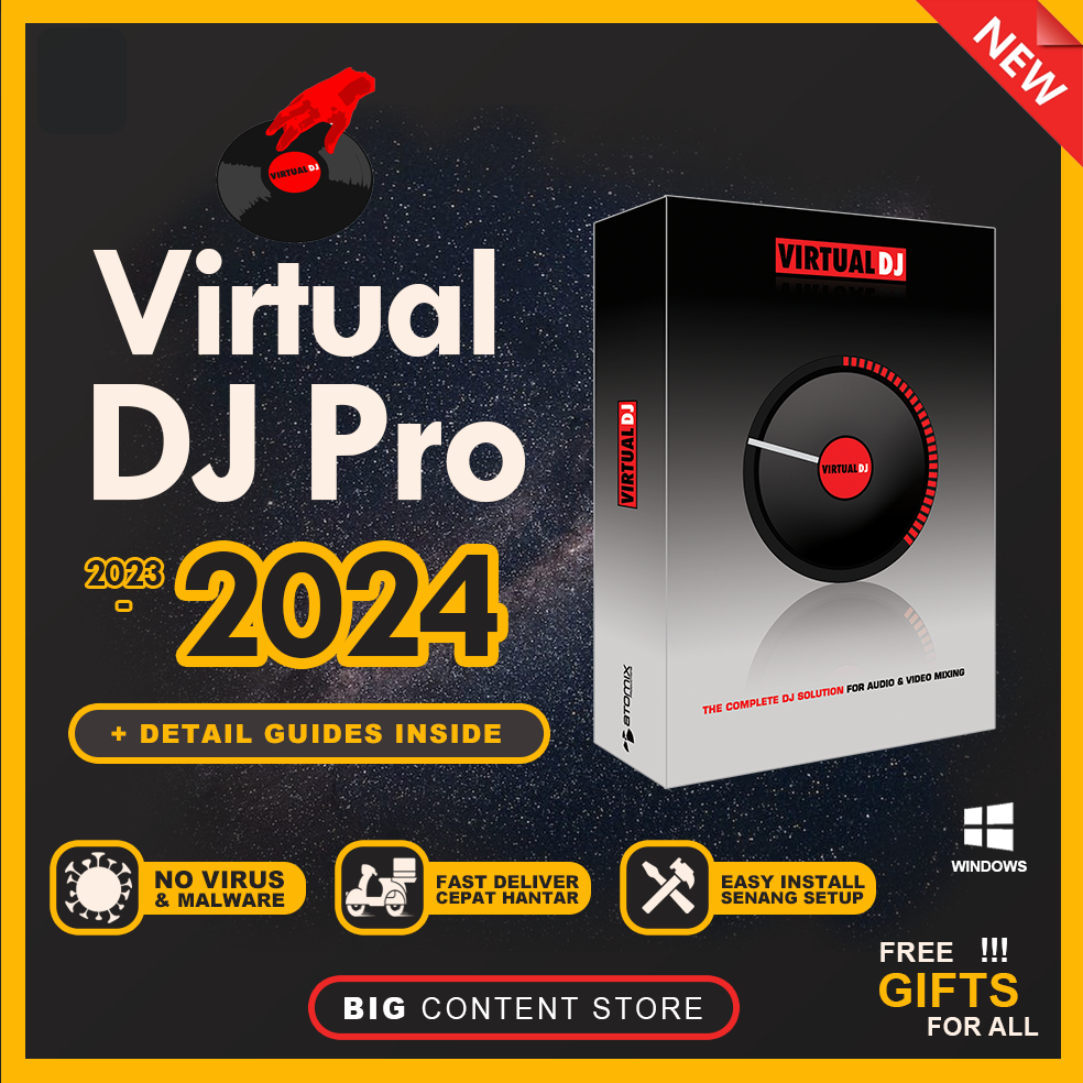 VirtualDJ Pro & Infinity v8.5 for Windows PC 💯 EASY INSTALL SOFTWARE 💯 LIFETIME PREMIUM 💯 FAST ...