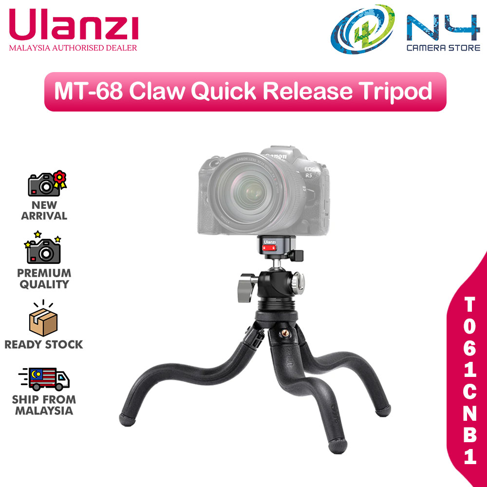 Ulanzi MT-68 CLAW Quick Release / F38 Quick Release Flexible Tripod T061CNB1 T004GBB1 | Shopee ...