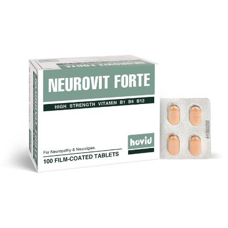 Neurovit Forte Vitamin B1 B6 B12 tablets 100S/BOX (Exp: 6/27) | Shopee ...