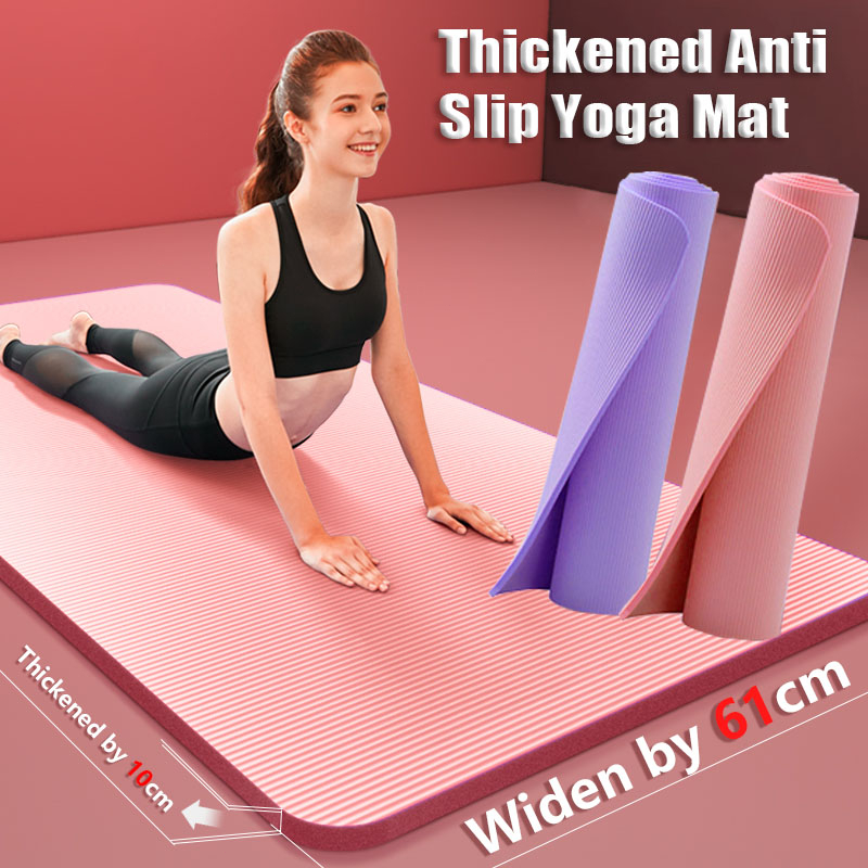 Yoga Mat 10MM Soft High Density EXTRA THICK yoga mat Anti slip exercise ...