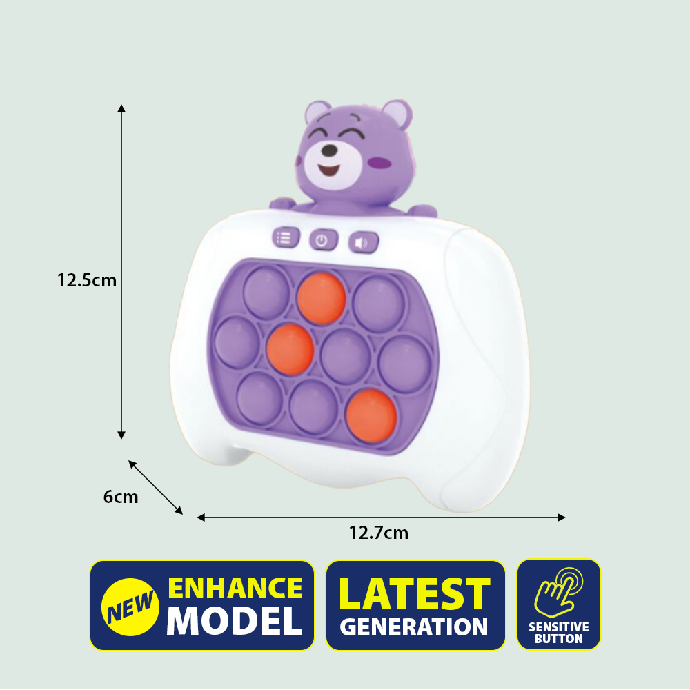 Pop It Speed Fidget Widget Push Game Electronic Level Up Stage Soft ...