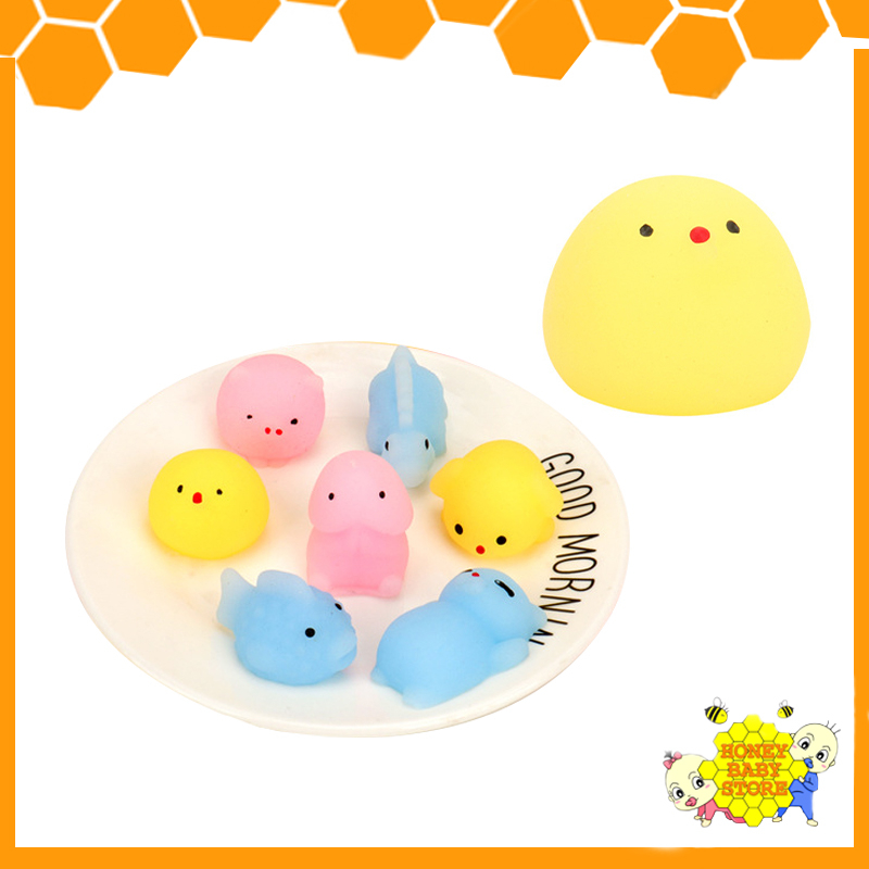 Cute Animal Design Dumpling Squeeze Toys Kids Pinch Ball Elastic Ball ...