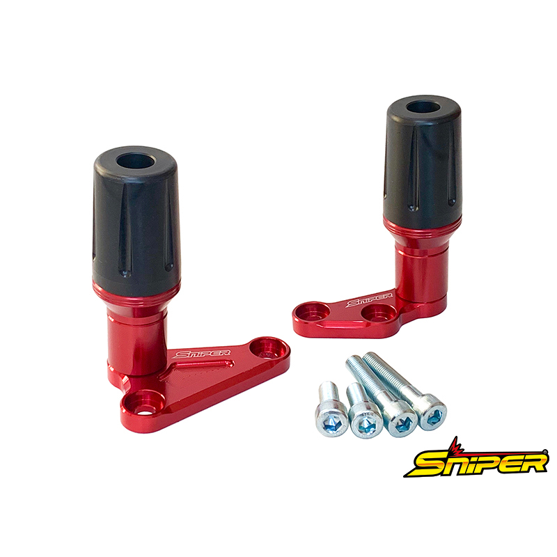YZF-R25 YZF-R3 (14-18) MT-25 MT-03 SNIPER Engine Slider Red SP0026R ...