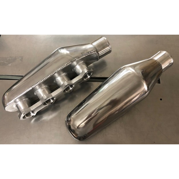 JUN Design intake manifold 4AGE 20V Black Silver Top Aluminum Aluminium ...